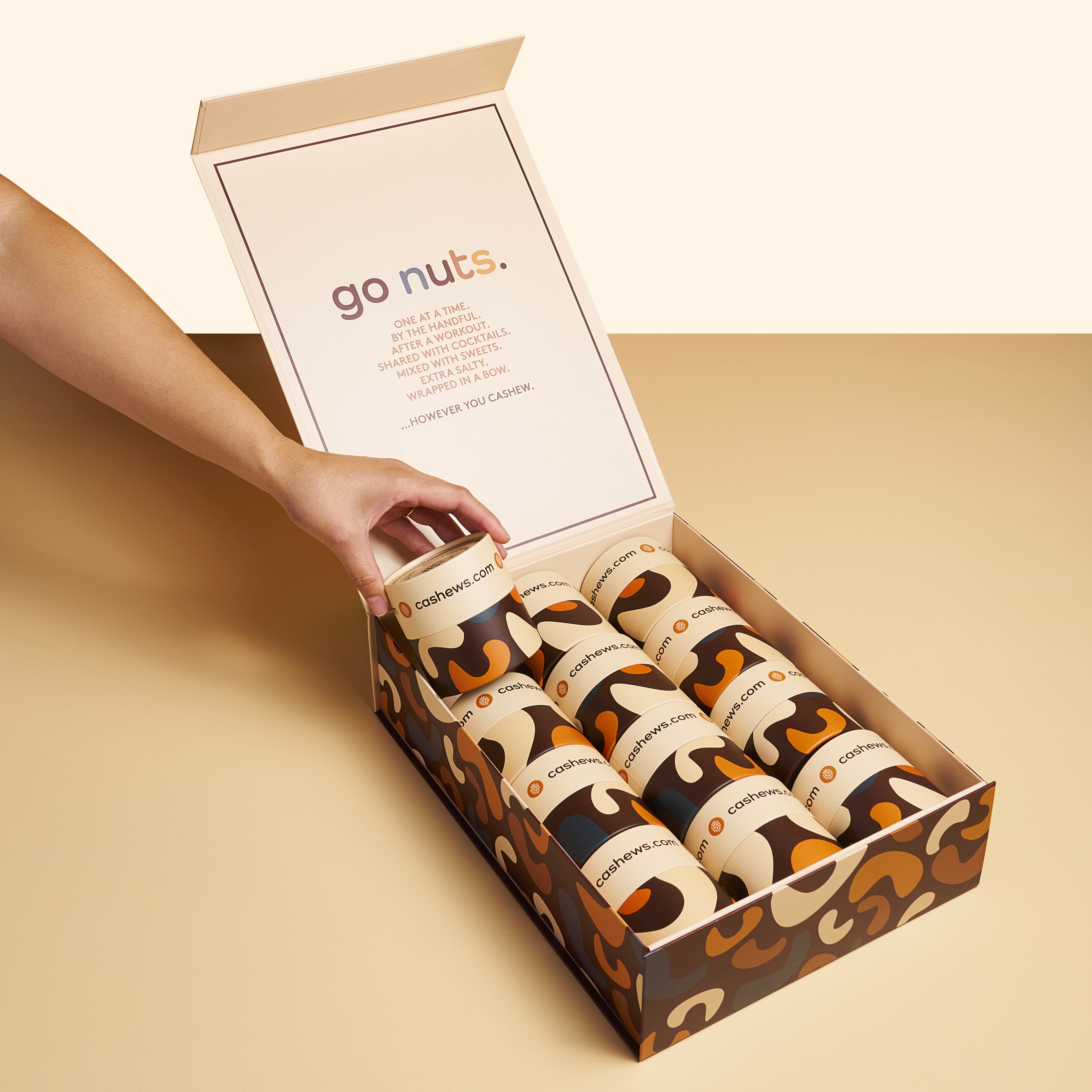 Glazed Assortment - 12 Tube Sampler Gift Box – Cashews.com